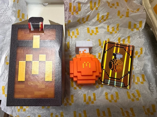 MCDONALD’S MINECRAFT ADULT Happy Meal Toy soda potion and unused code £ ...