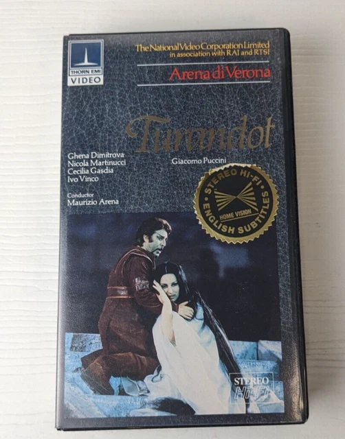 ARENA DI VERONA TURANDOT Giacomo Puccini (VHS, 1983) Opera £8.97 ...