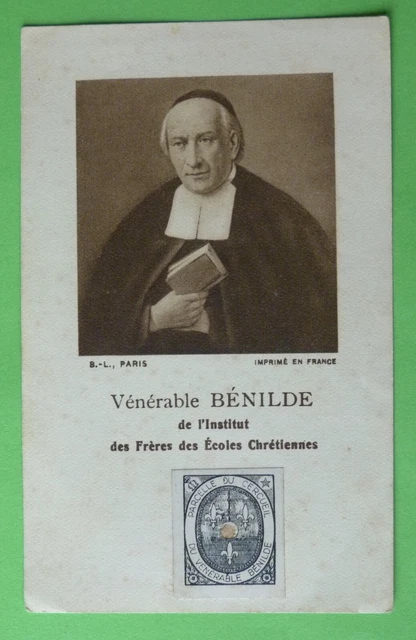 SANTINO HOLY CARD Image pieuse Reliquaire Relique Vble Bénilde Parcelle ...