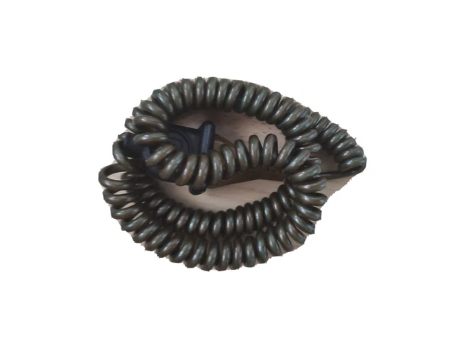 RALLONGE ELECTRIQUE EXTENSIBLE dorée fil telephone vintage 1970's 4 m ...