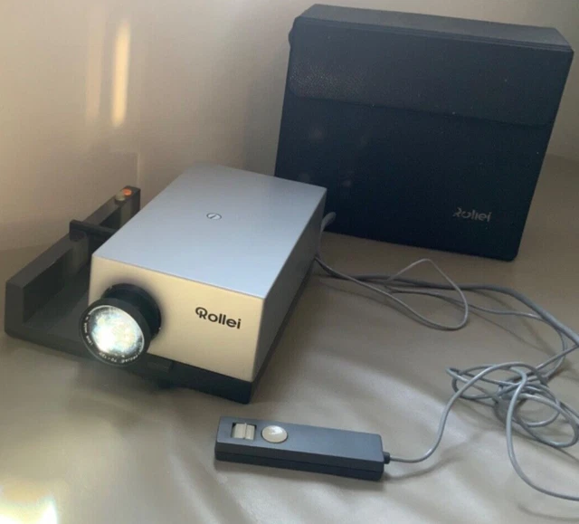 EX CONDITION ROLLEI P35 Slide Projector for 35mm tested- works! Bulb 💡 ...