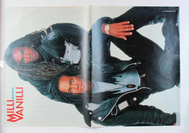 MILLI VANILLI BRAVO Poster - German 80s Magazine Portrait Poster ...