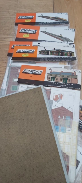 SUPERQUICK OO GAUGE Card Kits and Building Papers. £16.27 - PicClick UK