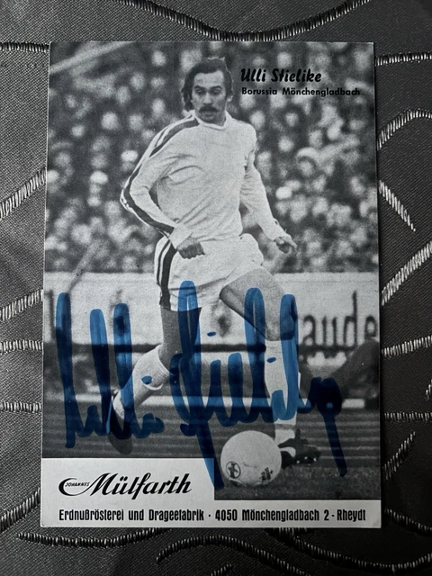 HANDSIGNIERTE AK ULLI Stielike Borussia Mönchengladbach Europameister ...