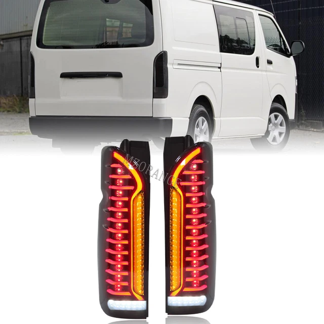 LED TAIL LIGHTS For Toyota Hiace MK5 Commuter 2005-2018 Somked Rear ...