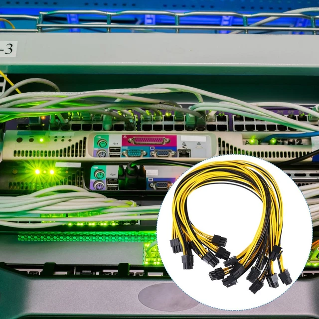 10 PCS POWER Supply Extension Cable Computer Adapter Male to Gpu £15.39 ...