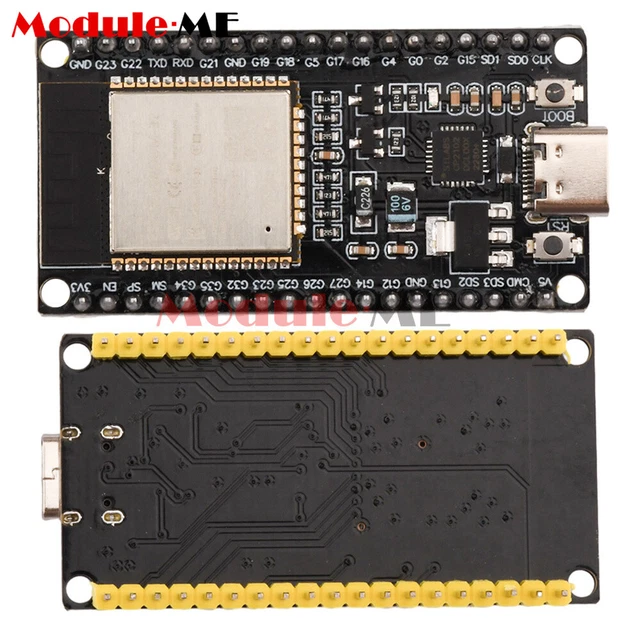 Esp32 Wifi Bluetooth Development Board Wroom 32 Module Cp2102 Soldered