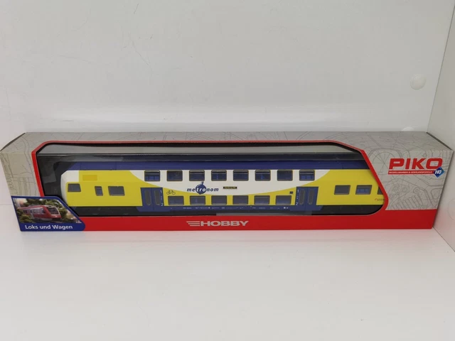 PIKO 57603 H0 Metronom Steuerwagen Doppelstockwagen 1/2 Kl in OVP / VO ...