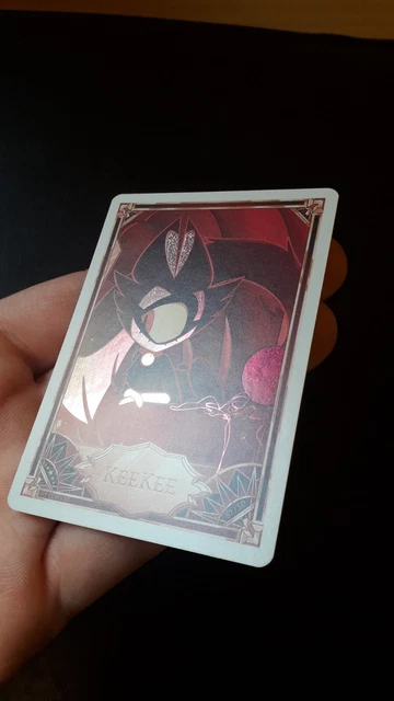 HAZBIN HOTEL TRADING Card Holo Foil Card Secret Rare KeeKee 1a edizione ...