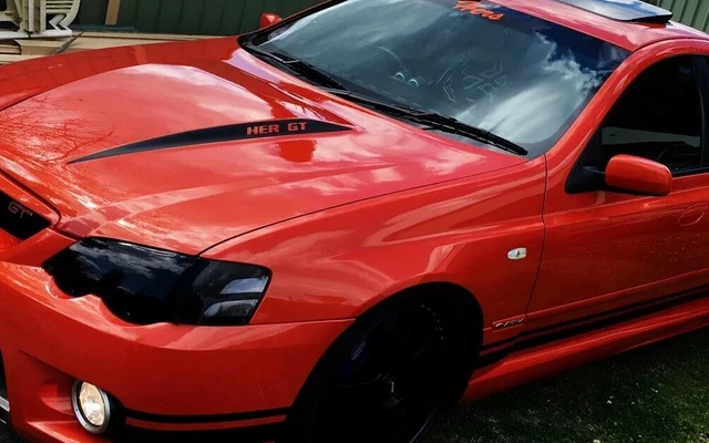 BONNET BULGE DECALS for FORD BA/BF XR8/GT/FPV ANY COLOUR $45.00 ...