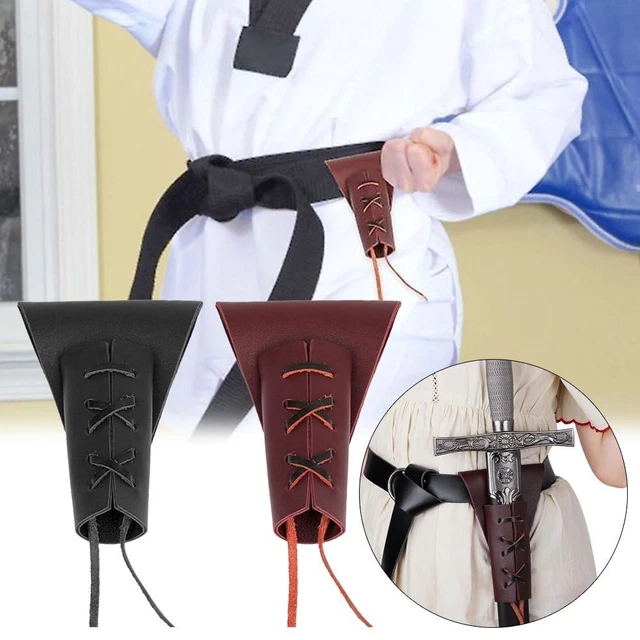 OUTDOOR MEDIEVAL SHOULDER Strap Leather Sheath Scabbard Adult Men EUR 7 ...