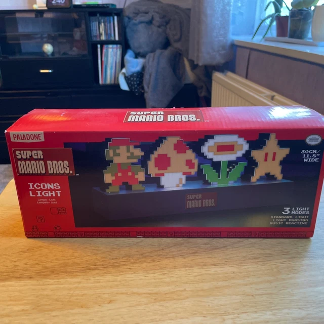 SUPER MARIO BROS Icons Light - Paladone Official Nintendo - New (Box ...