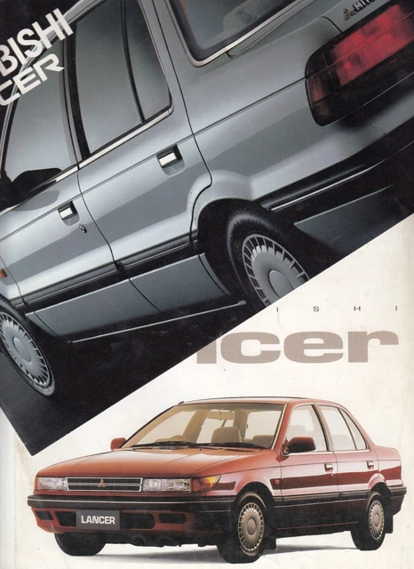 TWO 1988-89 MITSUBISHI CA LANCER Australian & Japanese 4p Brochures ...