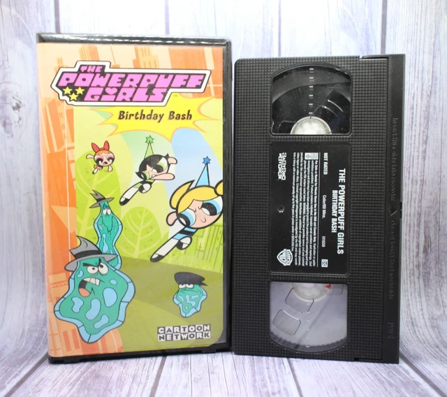 RARE VINTAGE 2000 Powerpuff Girls Birthday Bash VHS Tape Cartoon ...