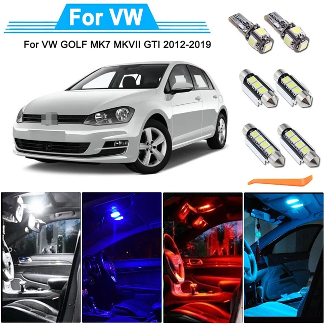 FOR VW GOLF MK7 MKVII GTI 12-19 LED Map Interior Light Bulbs Package ...