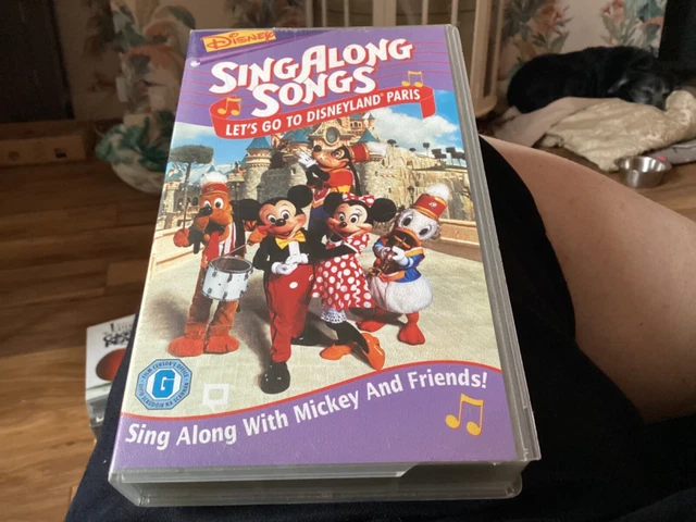 DISNEY SING ALONG Songs - Let's Go To Disneyland Paris - Cassette VHS ...