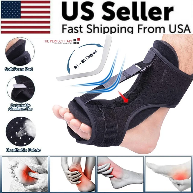 PLANTAR FASCIITIS NIGHT Splint Adjustable Foot Drop Ankle Brace Support ...