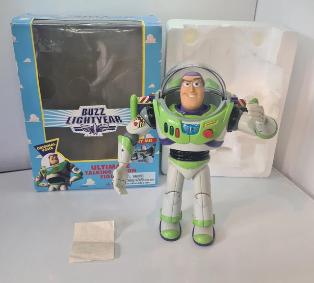 VINTAGE BUZZ LIGHTYEAR Disney Thinkway Talking Figure Boxed Retro 90s ...