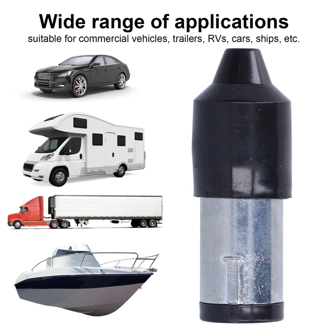7 PIN TRAILER Plug Connector Wiring Adapter IP67 Waterproof For ...