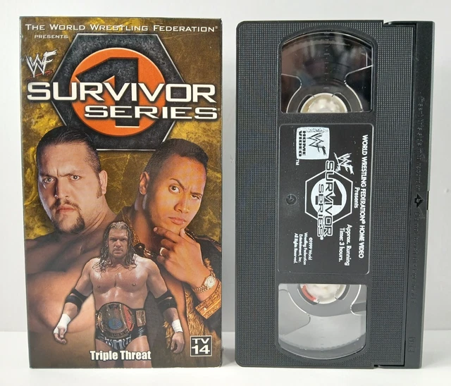 WWF HOME VIDEO SURVIVOR SERIES 1999 Wrestling VHS Tape THE ROCK, TRIPLE ...