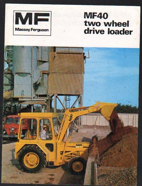 MASSEY FERGUSON &MF40& Two Wheel Drive Industrial Tractor Loader ...