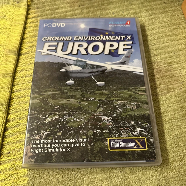 GROUND ENVIRONMENT X EUROPE Pc Add-On Flight Simulator Sim X FSX $19.38 ...