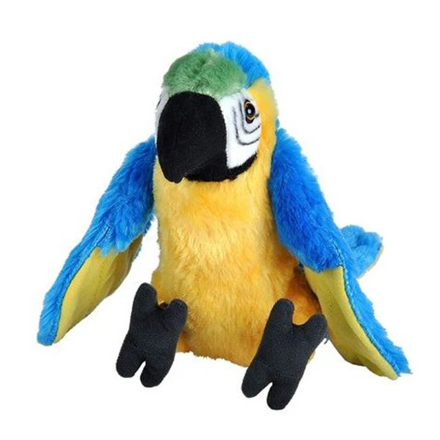 WILD REPUBLIC CUDDLEKINS Mini Blue Yellow Macaw Parrot 7 Inch Plush ...