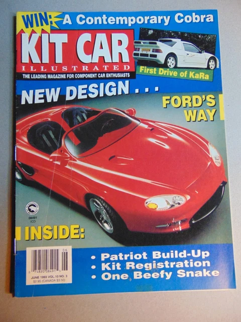 KIT CAR ILLUSTRATED June 1993 Contemporary Cobra £12.92 - PicClick UK