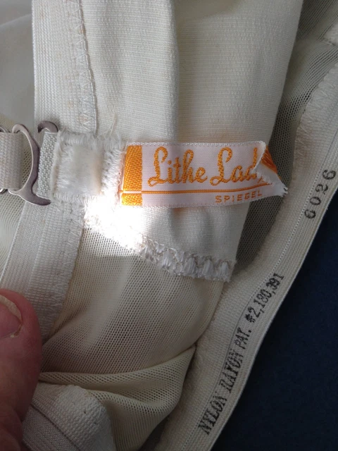 NEW-NOS-SPIEGEL LITHE LADY Full Body Shaper US made White Lace Panel ...