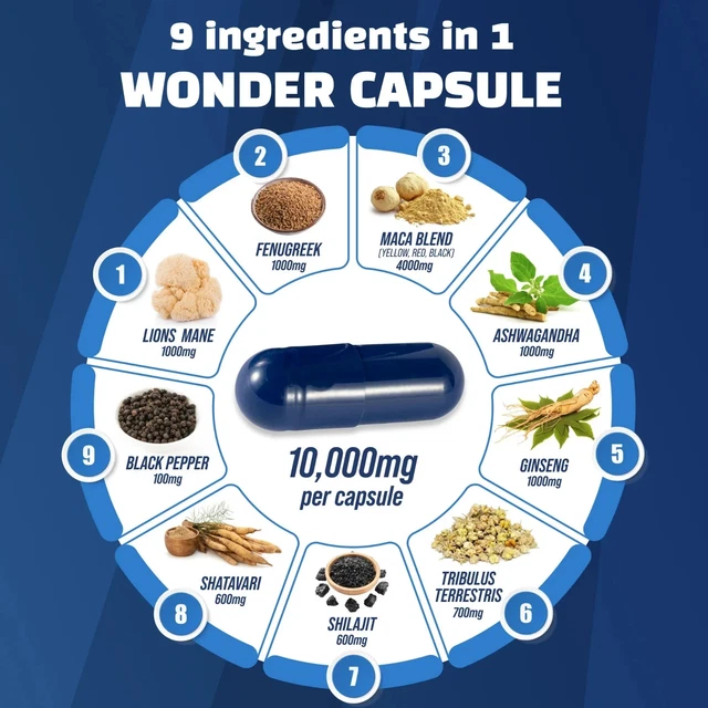 GELGRA MAX FOR Men Ultra Strong 10,000mg Natural Herbal Supplement 30 ...