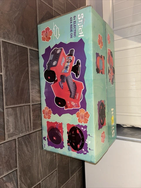 LILO & STITCH 6V 4x4 Electric Ride On Jeep With Sound - New In Box £70. ...