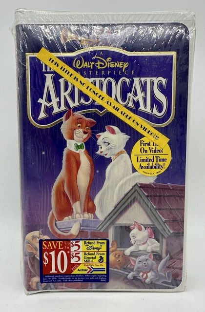 THE ARISTOCATS VHS Movie Walt Disney Masterpiece Collection Brand New Sealed £11.66 - PicClick UK
