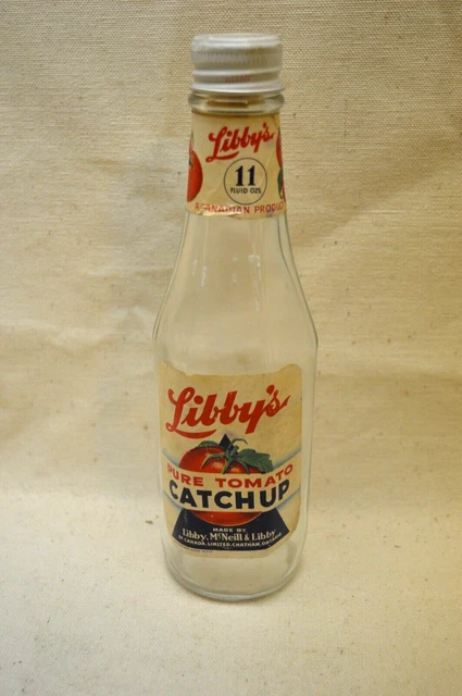 VINTAGE LIBBY'S PURE Tomato Catchup / Ketchup Bottle Canada $49.99 ...