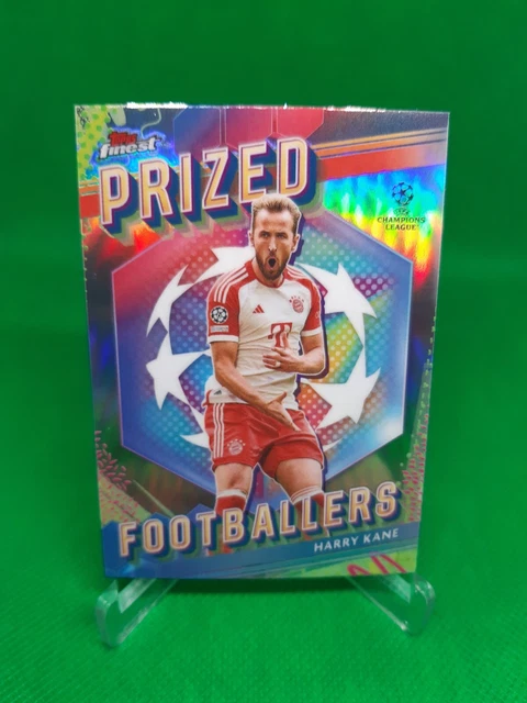 HARRY KANE PRIZED Footballers Topps Finest UCC 2023-24 Bayern Monaco ...