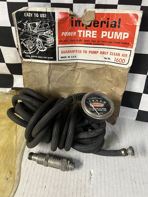 VINTAGE IMPERIAL SPARK Plug Tire Pump HOT RAT ROD EUR 20,71 - PicClick IT
