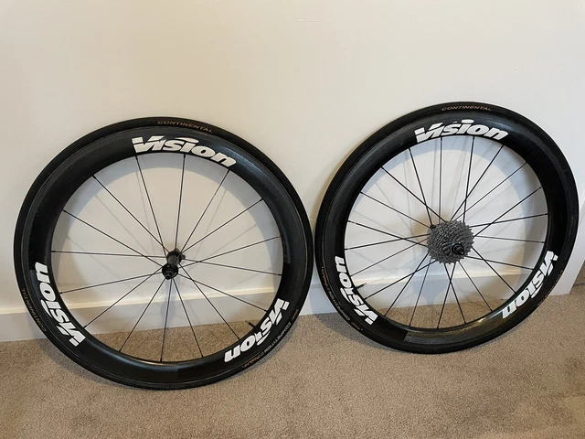 VISION CARBON TUBULAR 55mm Rim Brake Race Wheels £260.00 - PicClick UK
