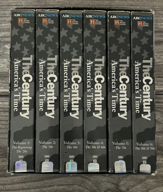 THE CENTURY AMERICAS Time (VHS, 1999, 6-Tape Set) History Channel & ABC ...