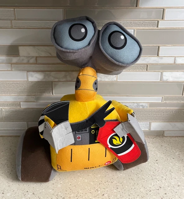DISNEY STORE PIXAR 12”Yellow WALL-E Plush Stuffed Animal Robot Toy Doll ...