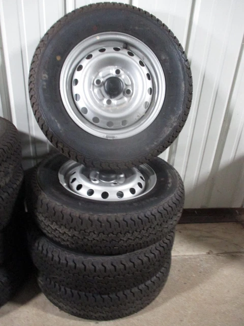 JDM MINI TRUCK 4x100 12x4 12" Steel Wheels Rims w/ Daihatsu Center Caps ...