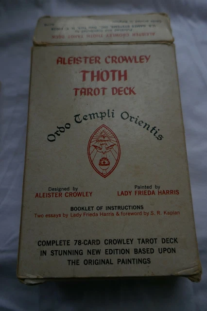 VINTAGE ALEISTER CROWLEY Thoth Tarot Deck Ordo Templi Orientis. £173.46 ...