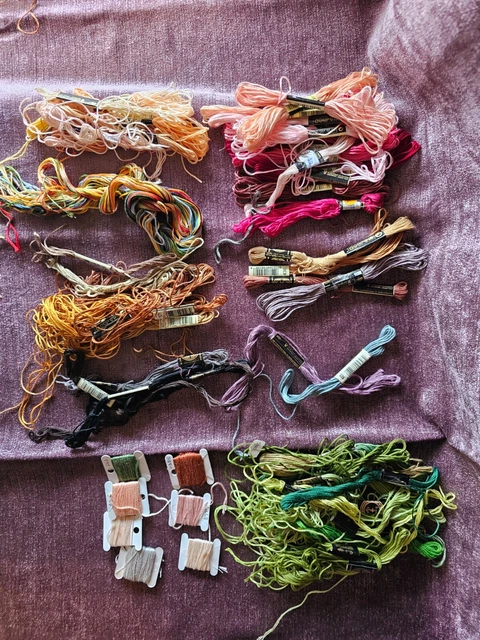DMC/ANCHOR STRANDED EMBROIDERY thread /cotton /floss mixed bundle £2.00 ...