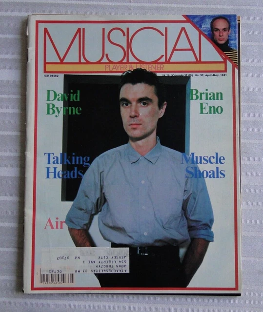 VINTAGE MAGAZINE MUSICIAN 1981 David Byrne Talking Heads Brian Eno 148 ...