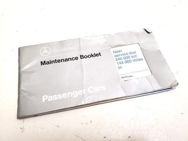 MERCEDES W126 W201 W124 W140 R129 Service Book / Maintenance Booklet £ ...