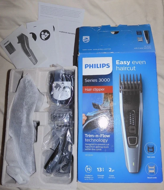 PHILIPS HC3530, SERIES 3000, Trim-in-Flow, Haarschneider Akku OVP NEU EUR 33,00 - PicClick DE