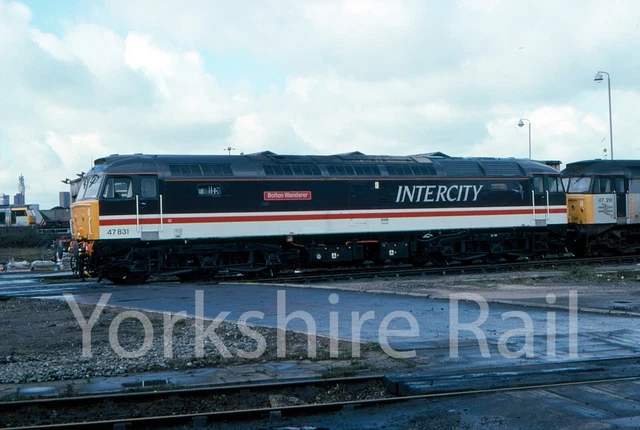 35MM RAILWAY SLIDE Class 47 | 47831 | Saltley TMD 1995 + copyright £2. ...