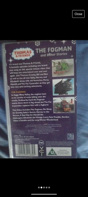 THOMAS THE TANK Engine And Friends - The Fogman And Other Stories (VHS ...