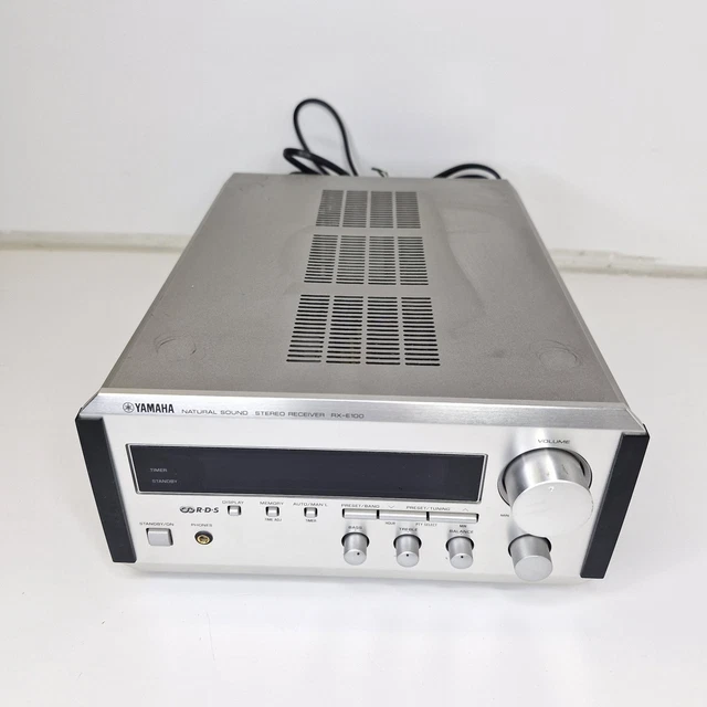 YAMAHA RX-E100 P Stereo Receiver Amplifier Silver Fully Working £59.99 ...