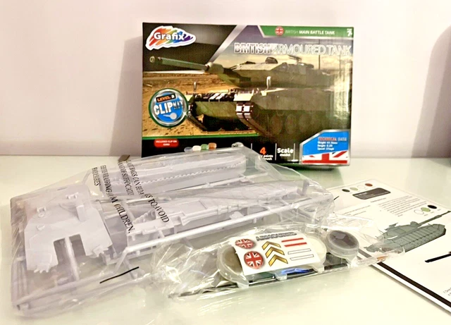 VINTAGE GRAFIX BRITISH Challenger II Main Battle Tank Scale Snap ...