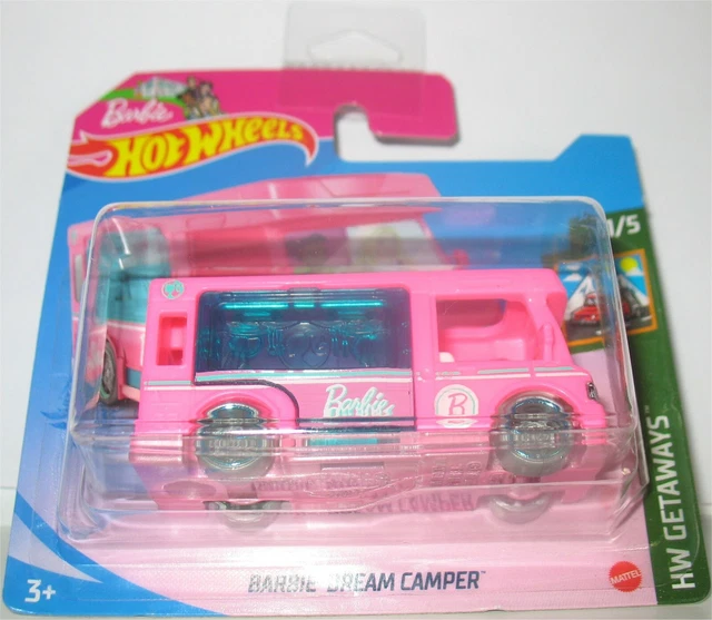 Hot Wheels Barbie Dream Camper Rose 2021 Hw Escapades Carte Courte