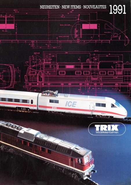 TRIX NOVELTIES 1991 brochure model railway brochure model railway model ...